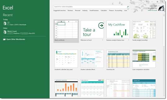 Template In Excel Collection
