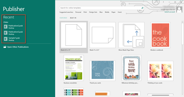 Getting Started With Microsoft Publisher 2016